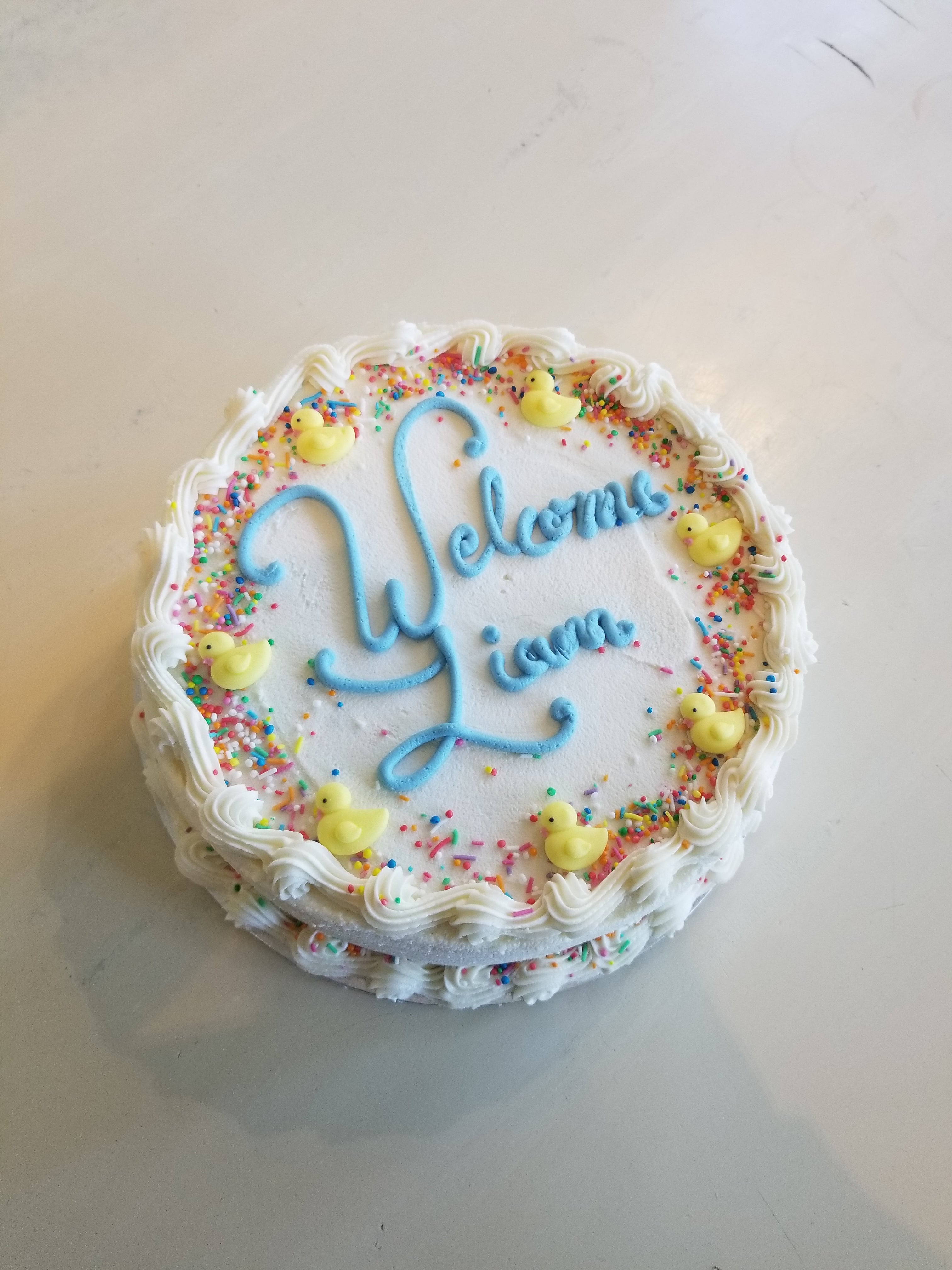 Welcome Baby Cake – My Little Cupcake